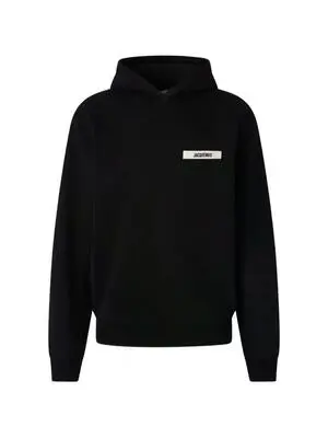 Jacquemus Logo-patch Hoodie - Black