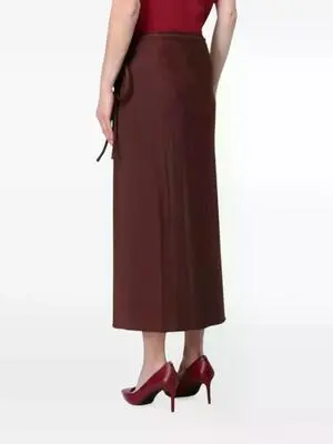 Max Mara Wrap-style Gathered Skirt