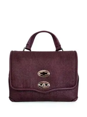 ZANELLATO Baby Postina Textured-leather Tote Bag - Purple