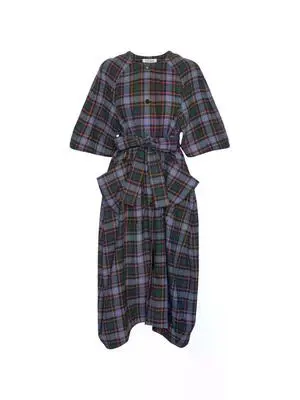Henrik Vibskov Plaid Midi Dress