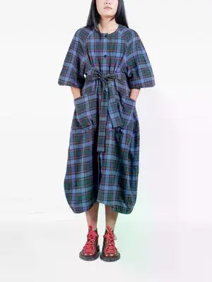 Henrik Vibskov Plaid Midi Dress
