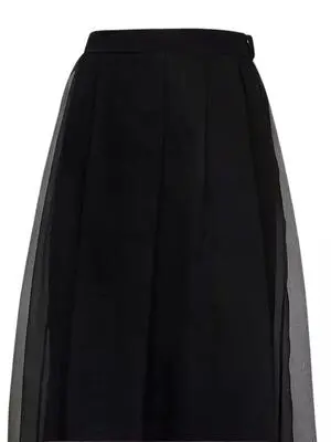 Brunello Cucinelli Pleated Layered Midi Skirt