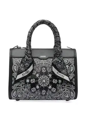 Amiri Micro Bandana Triangle Tote Bag - Black