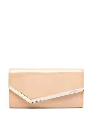 JIMMY CHOO Emmie Patent-leather Clutch Bag