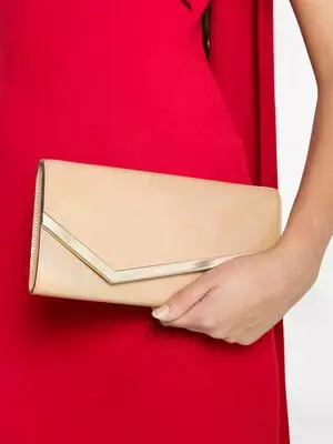 JIMMY CHOO Emmie Patent-leather Clutch Bag