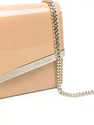 JIMMY CHOO Emmie Patent-leather Clutch Bag