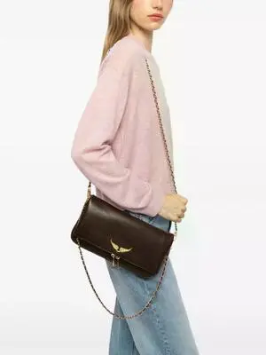 Zadig&Voltaire Rock Leather Clutch Bag - Brown
