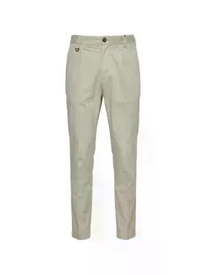 PAOLO PECORA Pleated Tailored Trousers - Green