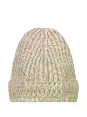 Malo Ribbed-knit Beanie Hat - Neutrals