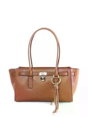 Michael Kors Small Hamilton Leather Satchel - Brown