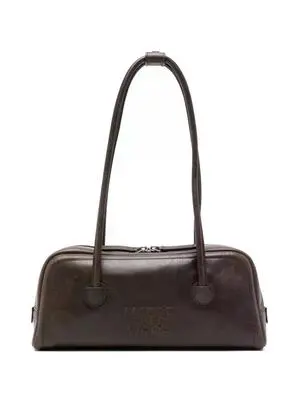 MARGESHERWOOD Logo-embossed Leather Shoulder Bag - Brown