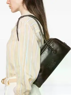 MARGESHERWOOD Logo-embossed Leather Shoulder Bag