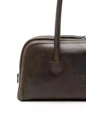 MARGESHERWOOD Logo-embossed Leather Shoulder Bag