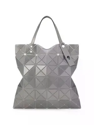 Issey Miyake Lucent Flap Geometric-panelled Tote Bag - Grey