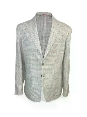 Luciano Barbera Plaid-pattern Notch-lapel Blazer