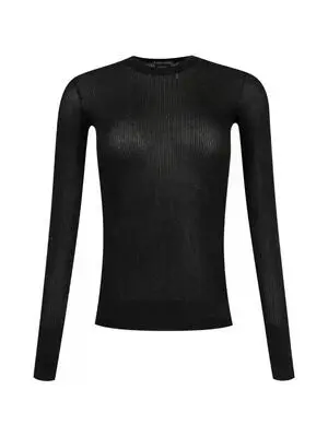TOM FORD Sequin-embellished Ribbed-knit Sweater - Black