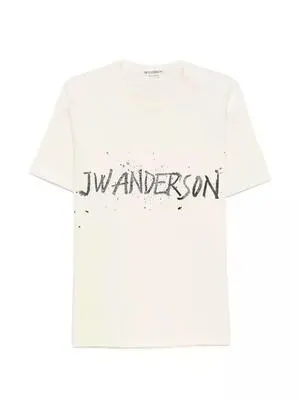 JW Anderson Logo-print T-shirt - Neutrals