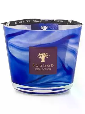 BAOBAB COLLECTION Marbled-effect Candle - Blue