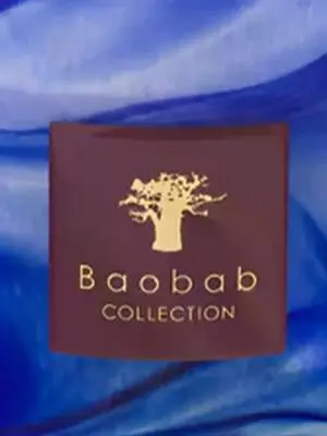 BAOBAB COLLECTION Marbled-effect Candle - Blue