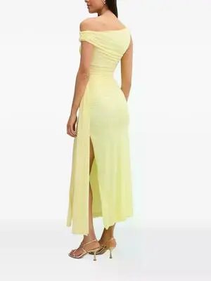 Bardot Layana Ruched One-shoulder Maxi Dress