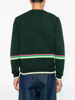 JW Anderson Lamb Intarsia Striped Trim Sweater