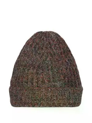 Malo Ribbed-knit Cashmere Beanie Hat - Brown