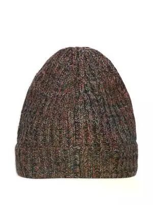Malo Ribbed-knit Cashmere Beanie Hat - Brown