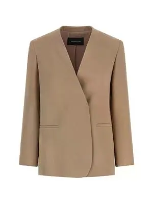 Fabiana Filippi Lapel-free V-neck Blazer