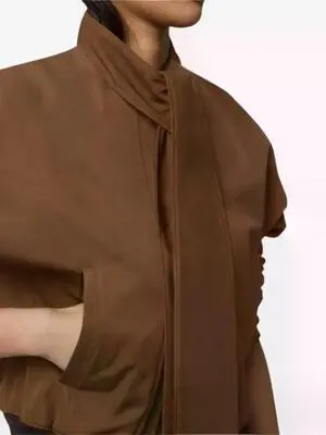 Nina Ricci Scarf-detail Ottoman Fitted Jacket