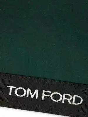 TOM FORD Logo-waistband Sports Bra - Green