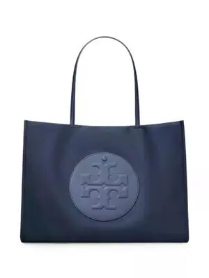 Tory Burch Ella Logo-patch Tote Bag - Blue