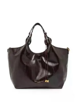 GIANNI CHIARINI Dua Ribbed-texture Tote Bag - Brown