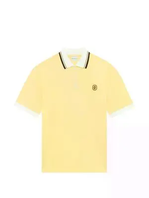 Drole De Monsieur D Mirror Logo-embroidered Polo Shirt - Yellow
