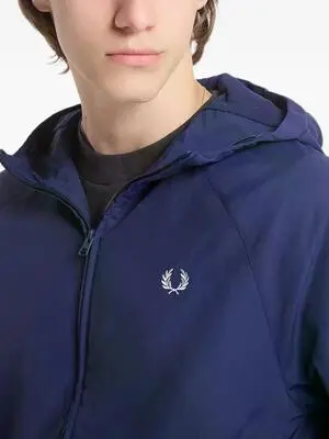 Fred Perry Hooded Logo-embroidered Jacket