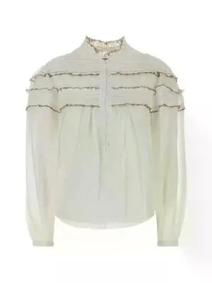 MARANT ETOILE Doane Ruffled Blouse - White