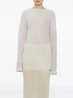 RIER Raw-edge Bias-cut Top