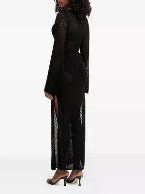 Bardot Bryn Crochet-knit Ring-detail Maxi Dress