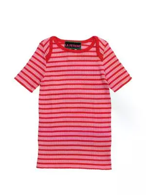 LA FETICHE Striped Ribbed Top