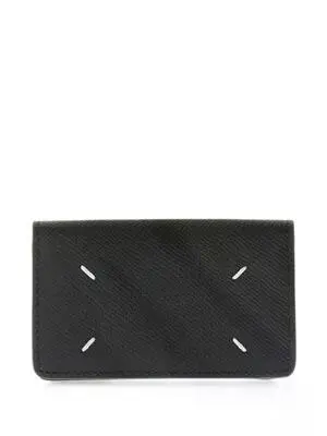 MAISON MARGIELA Four Stitches Leather Card Holder - Black