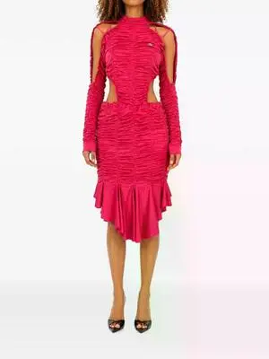 ESTER MANAS Ruched Cut-out Dress