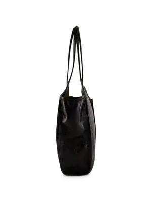 Hereu Calella Distressed Leather Tote Bag - Black
