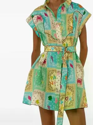 PALM. NOOSA Manon Patchwork-print Mini Dress