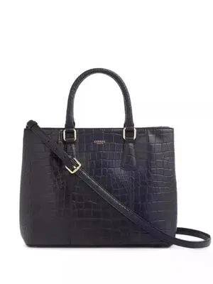 OSPREY Adaline Croc-effect Leather Tote Bag - Black