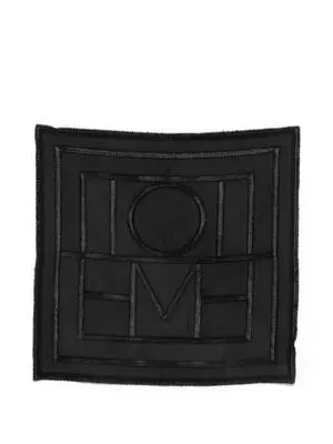 TOTEME Monogram Crochet Silk Scarf - Black