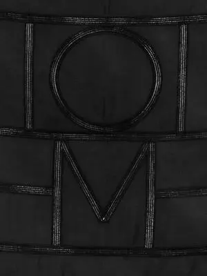 TOTEME Monogram Crochet Silk Scarf