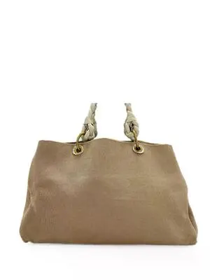 Bottega Veneta 2000s Braided Handle Tote Bag