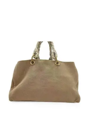 Bottega Veneta 2000s Braided Handle Tote Bag