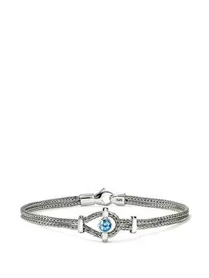 John Hardy Sterling Blue Topaz Bracelet - Silver