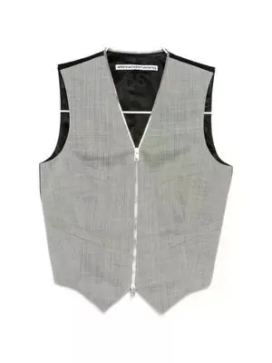 Alexander Wang Tailored Zipper Vest - Grey