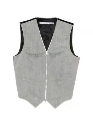 Alexander Wang Tailored Zipper Vest - Grey